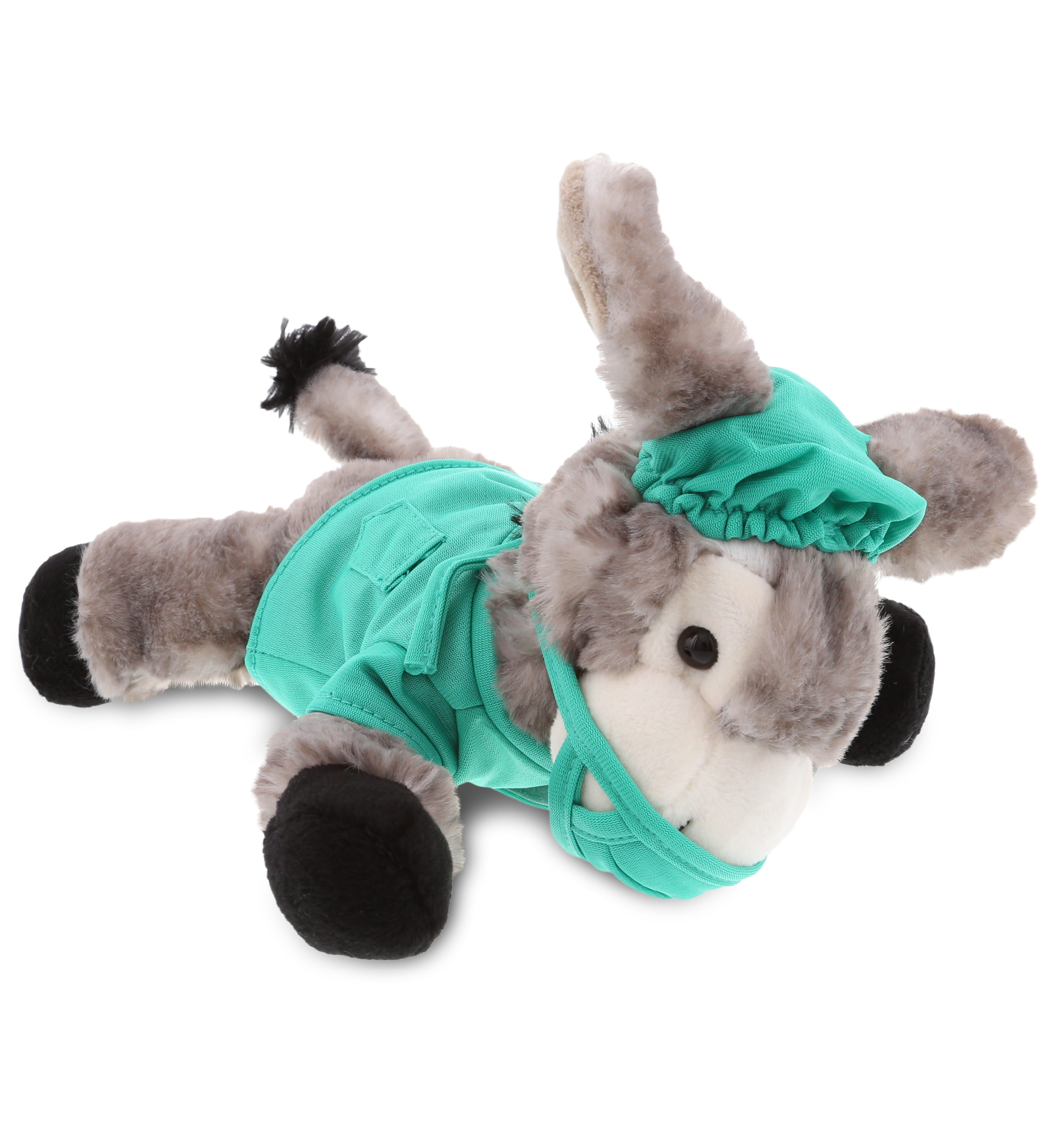 DolliBu Lying Grey Donkey Doctor Plush Toy – Super Soft Donkey Doctor ...