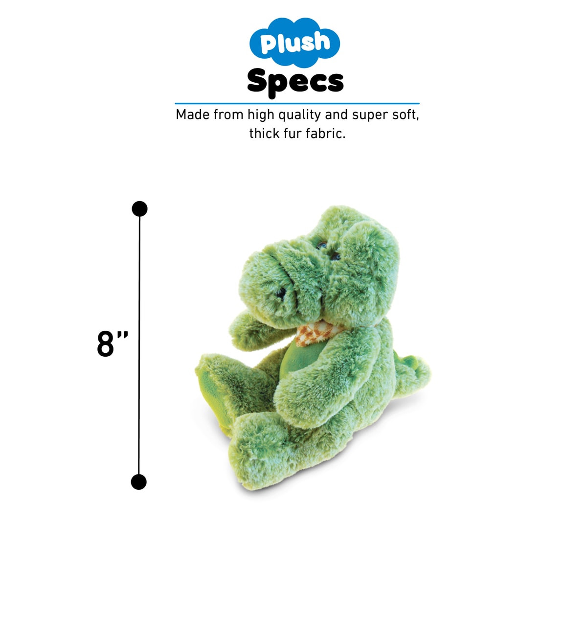 Sitting Alligator – Super-Soft Plush - DolliBu