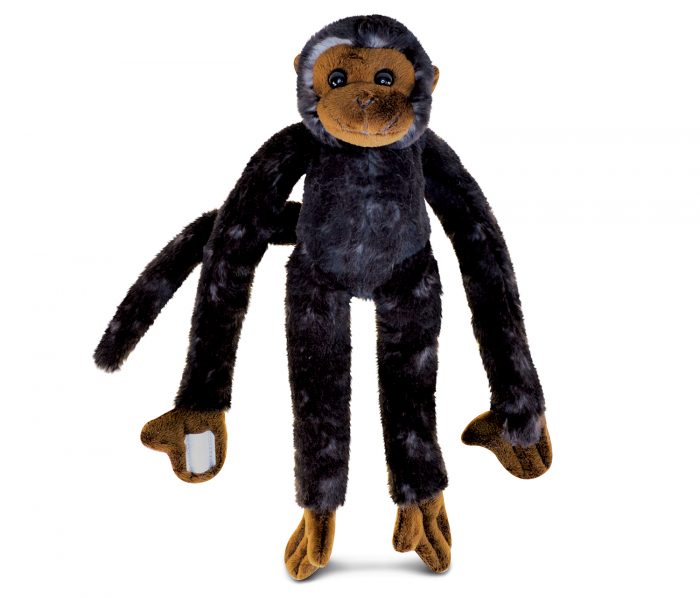 Long Arm Hanging Black Capuchin Monkey – Super Soft Plush - DolliBu