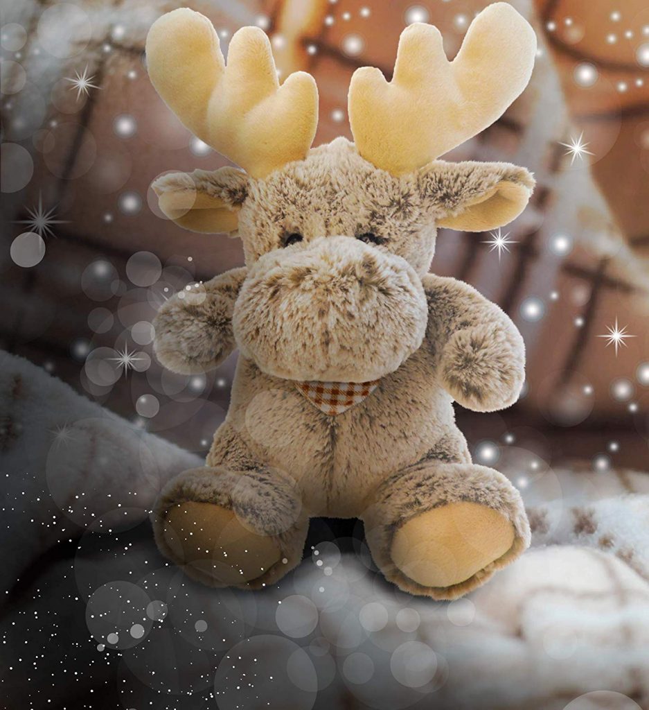 DolliBu | Sitting Moose – Super-Soft Plush