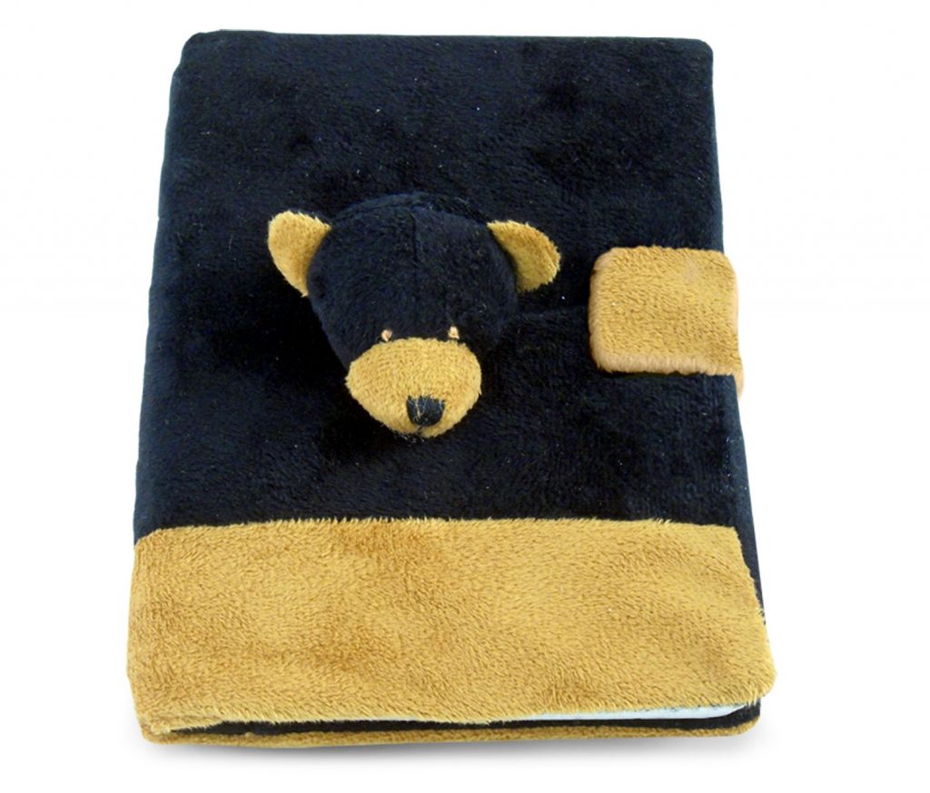 Black Bear – Plush Notebook - DolliBu