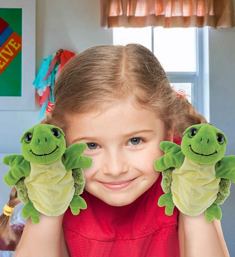 Sea Turtle – Super Soft Plush Hand Puppet - DolliBu