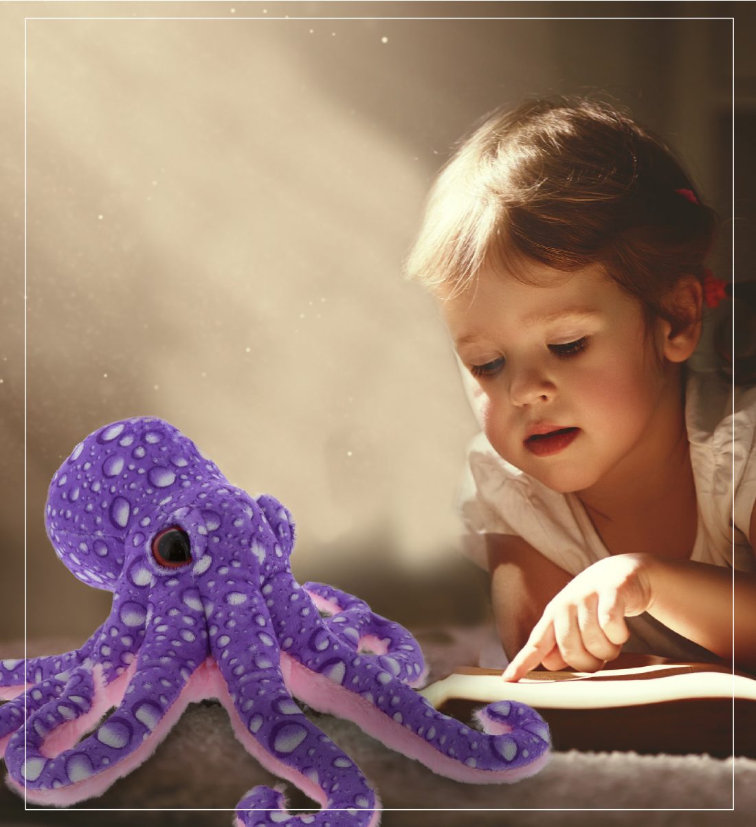 12″ Purple Octopus – Wild Collection Plush - DolliBu