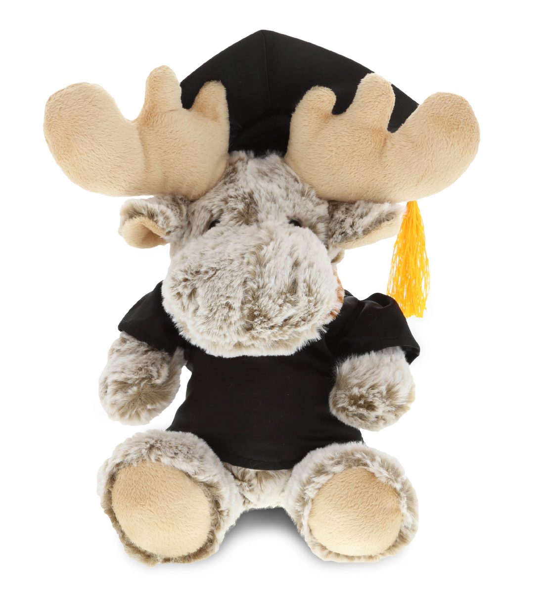 DolliBu Sitting Moose Graduation Plush Toy – Stuffed Animal Dress Up ...