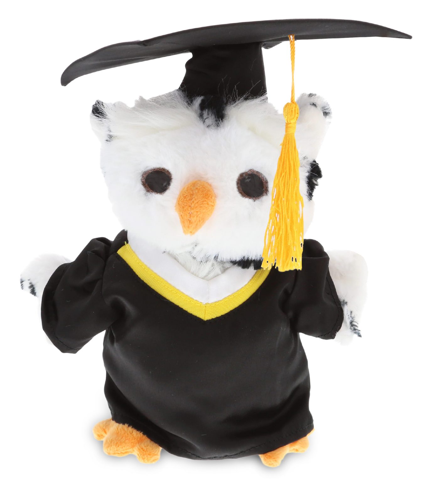 DolliBu White Owl Graduation Plush Toy – Soft Stuffed Animal Dress Up ...