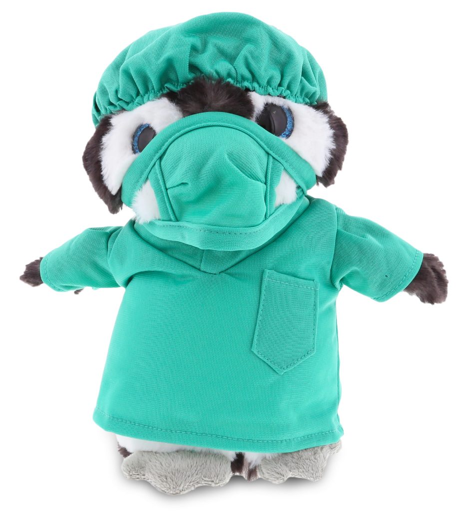 DolliBu Grey Penguin Doctor Plush Toy – Super Soft Penguin Doctor ...