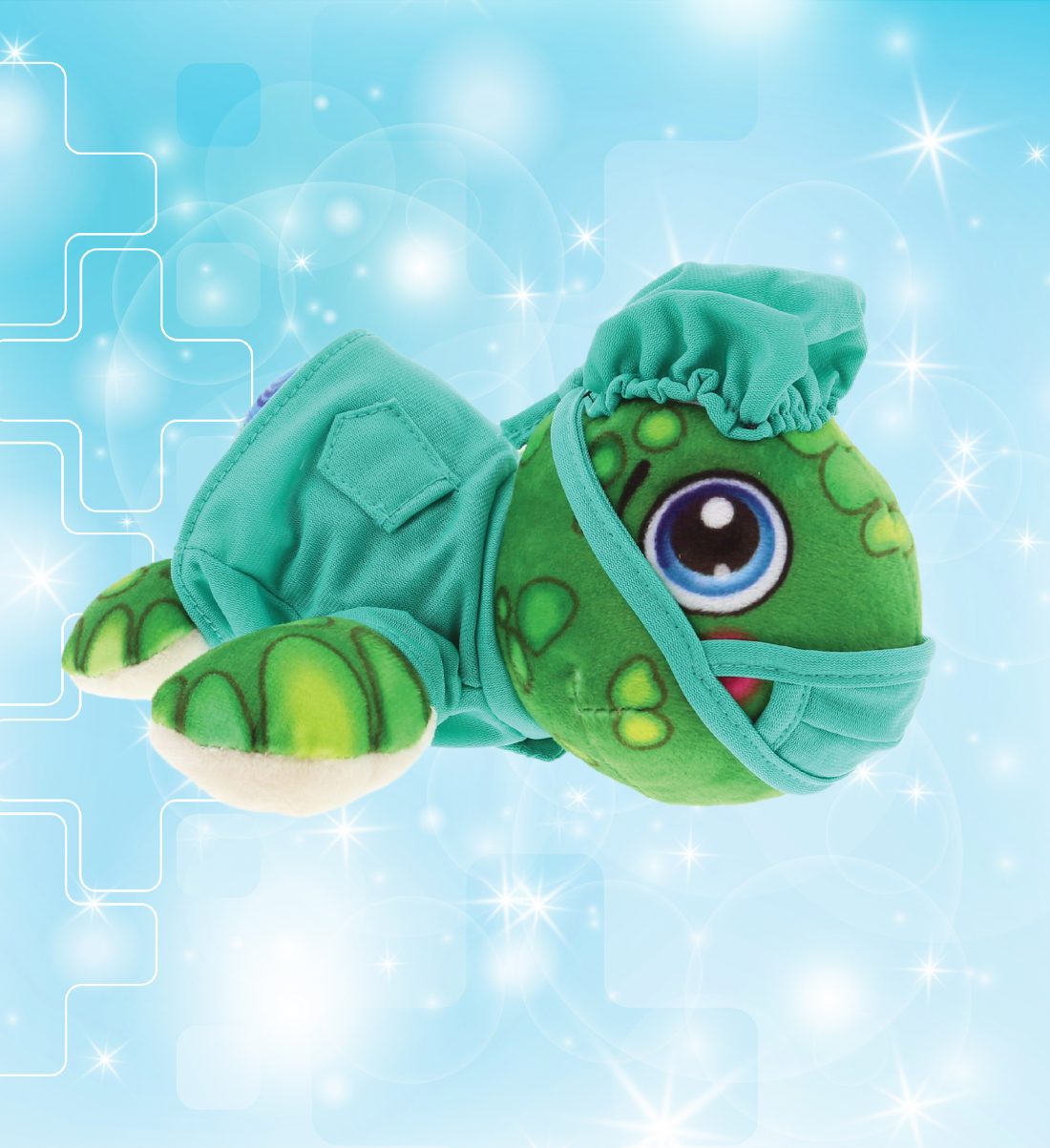 DolliBu Sea Turtle Doctor Plush Toy – Plush Buddies Sea Turtle Doctor ...