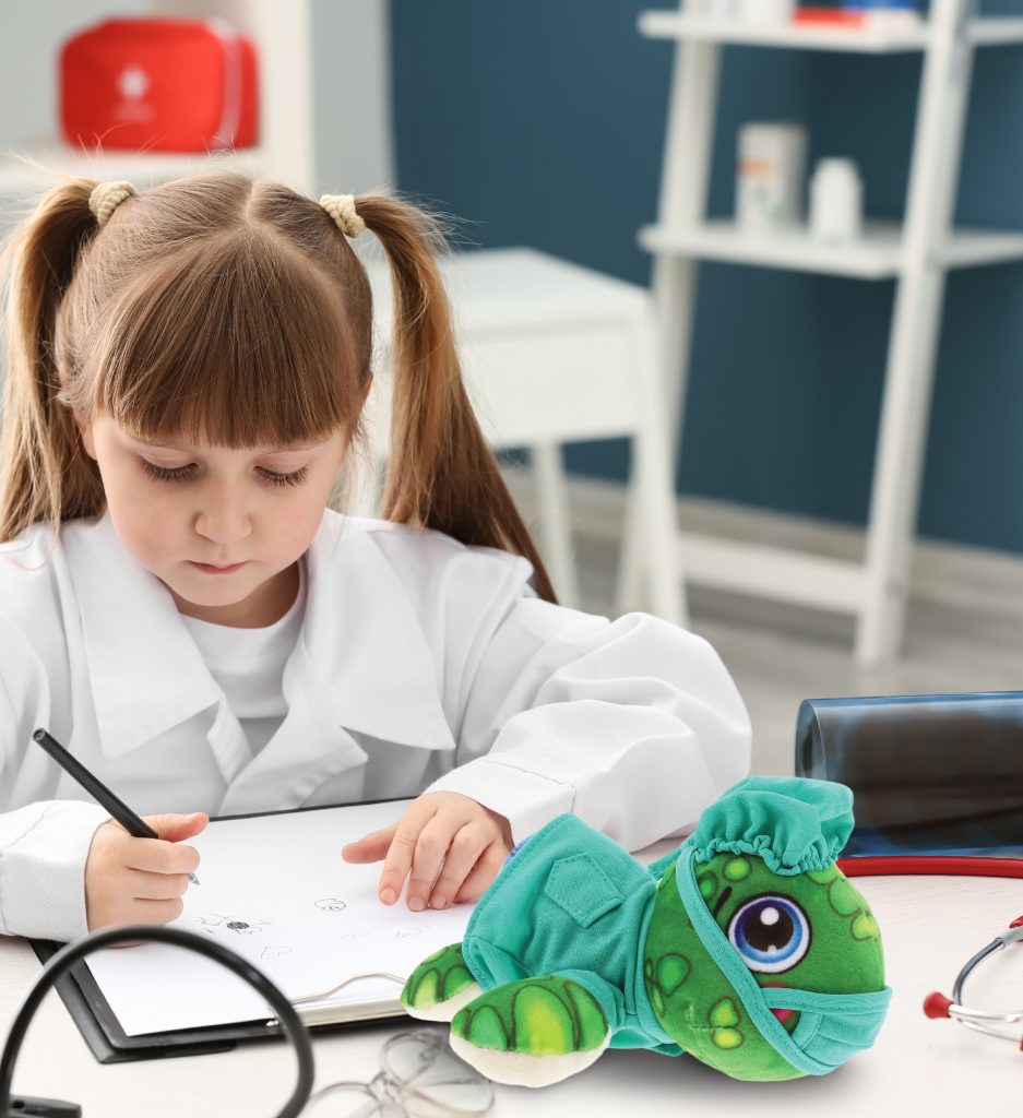 DolliBu Sea Turtle Doctor Plush Toy – Plush Buddies Sea Turtle Doctor ...