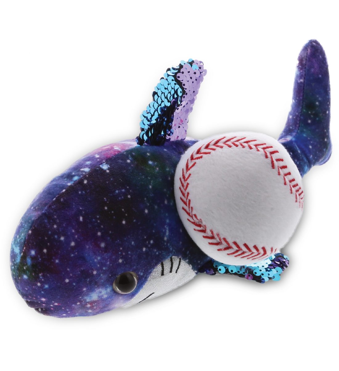12″ Shark – Space Sequin Plush - DolliBu