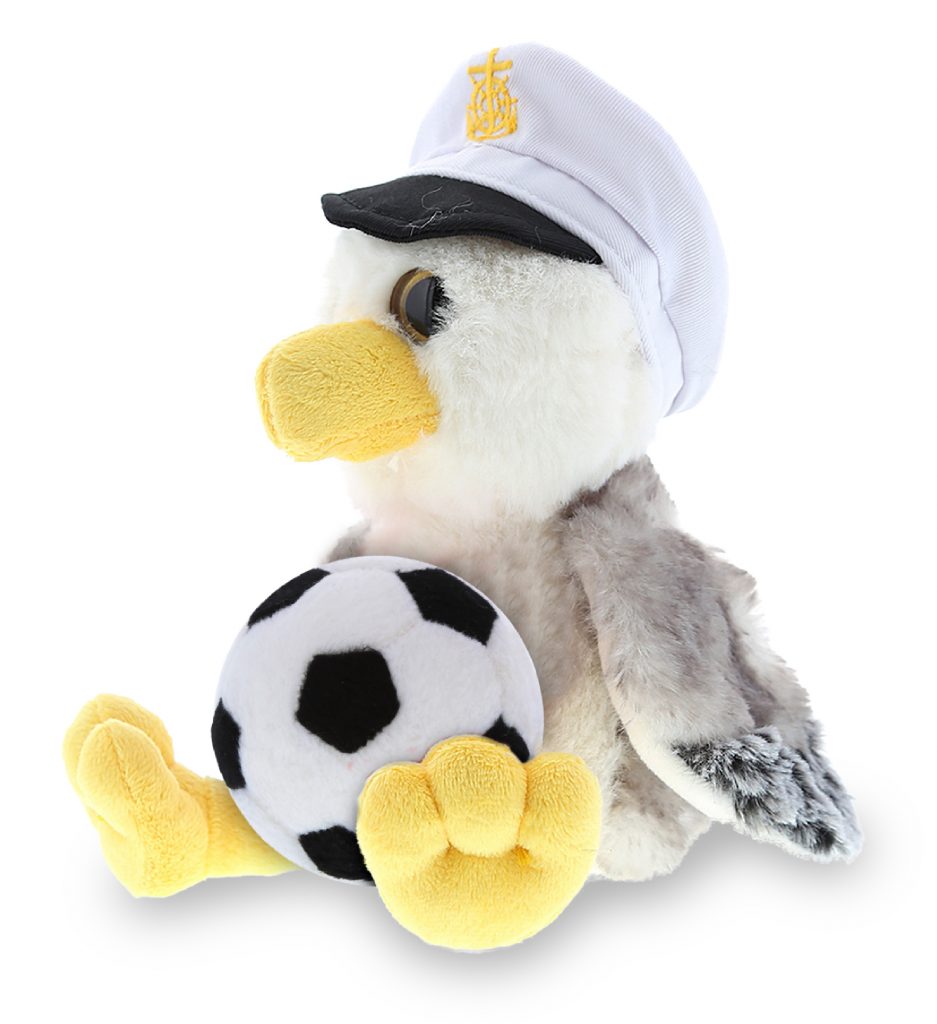 Seagull Sailor With Soccer Plush – Super Soft Plush - DolliBu