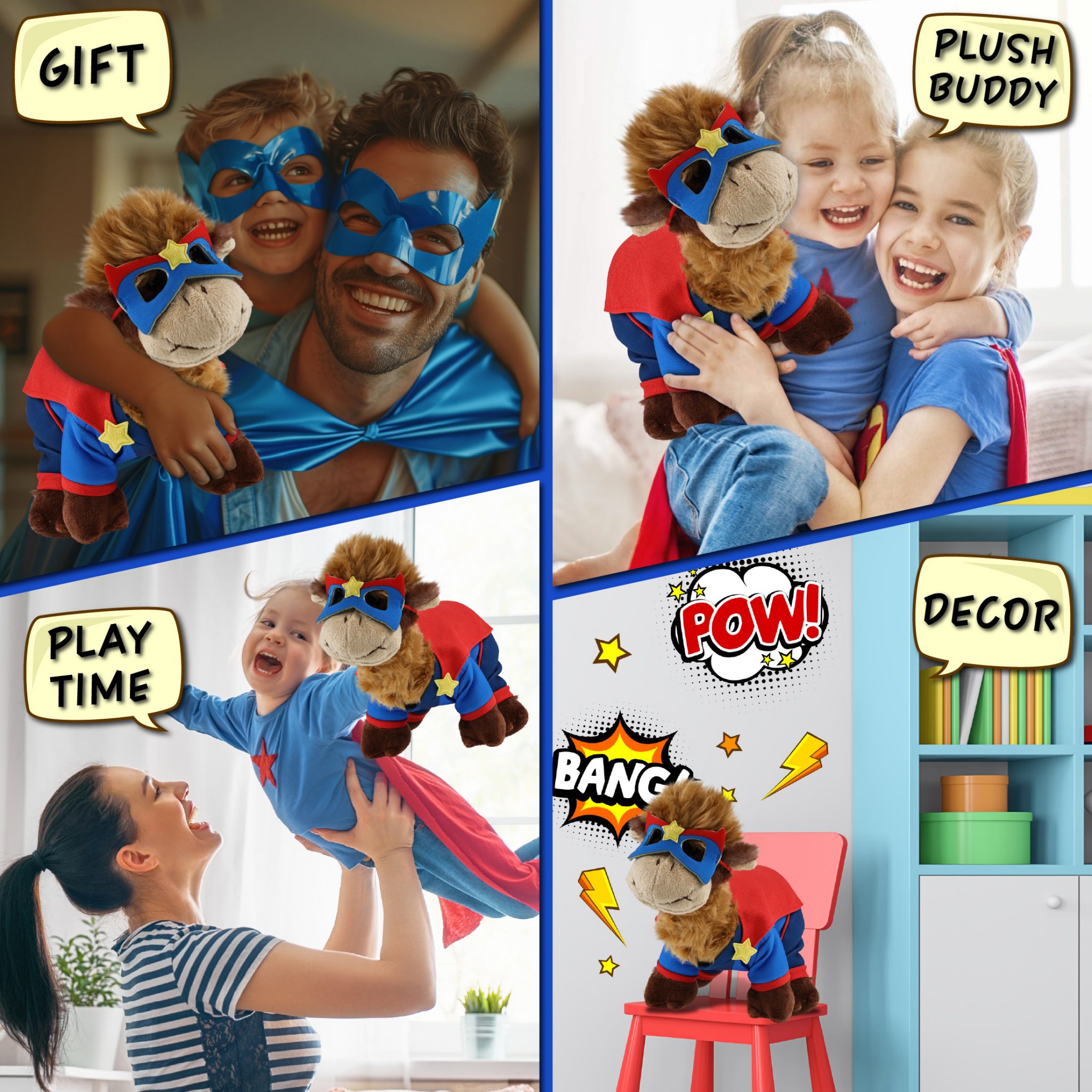 Camel With Super Hero Dress Up – Super Soft Plush - DolliBu