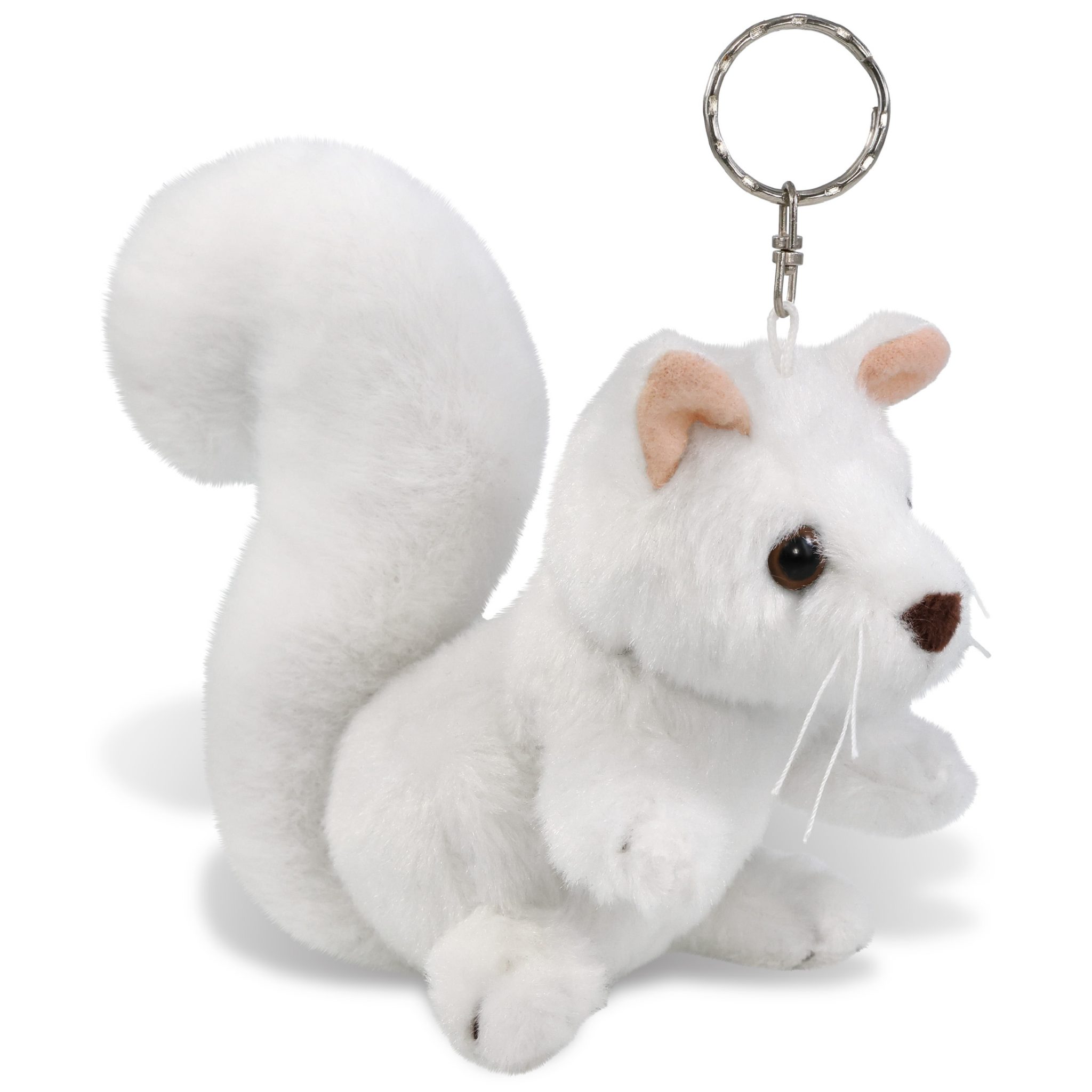 White Squirrel – Plush Keychain - DolliBu